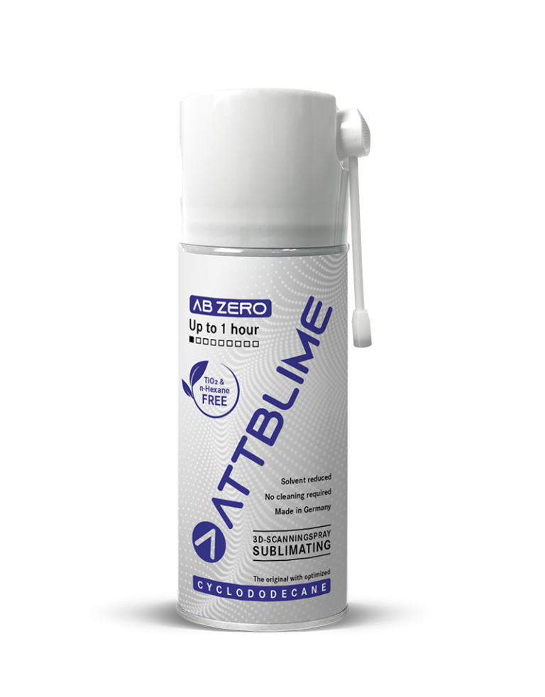 洗浄不要な昇華型 ATTBLIME 3Dスキャンスプレー - 一般社団法人三次元スキャンテクノロジー協会